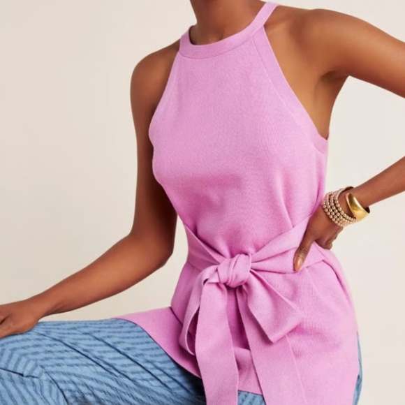 Anthropologie | Tops | Anthropologie Tie Front Tank | Poshmark